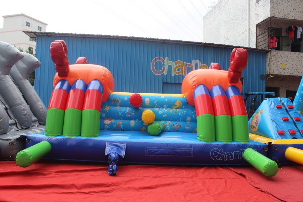 Ocean Theme Inflatable Water Obstacle Course - Channal Inflatables