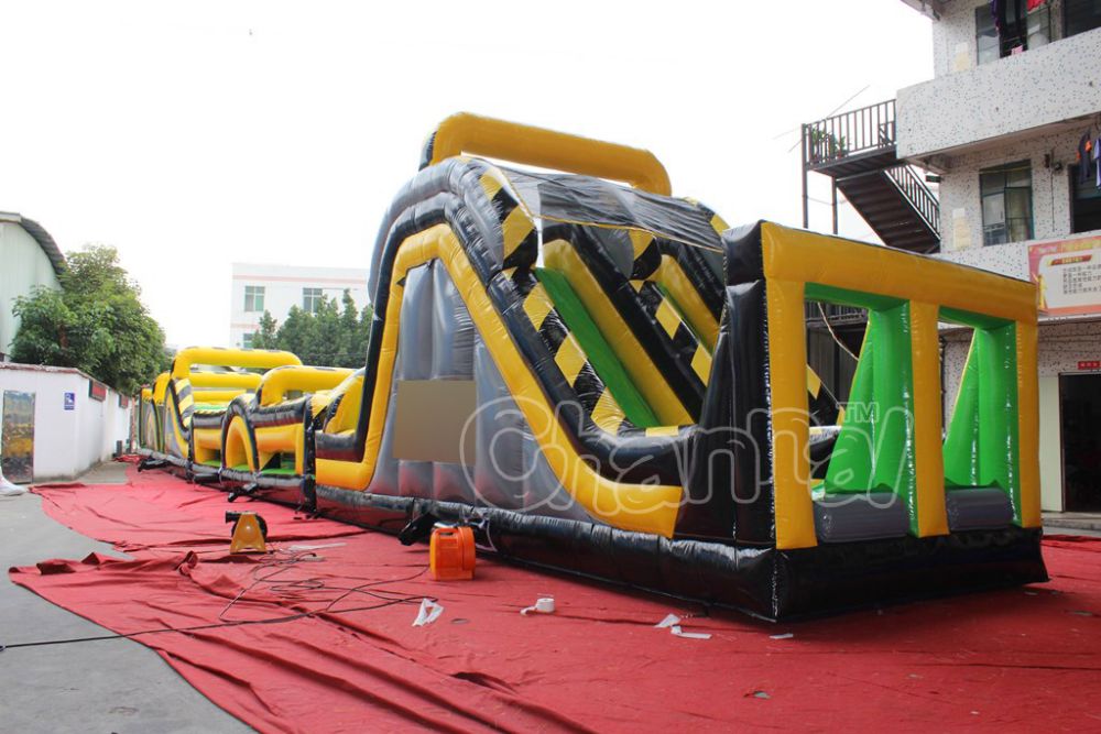 Toxic Zone Inflatable Obstacle Course 28M - Channal Inflatables