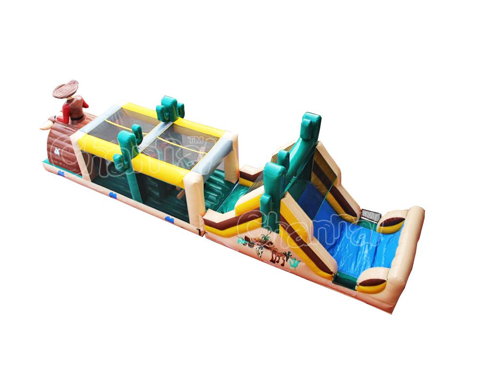 West Cowboy Inflatable Obstacle Course - Channal Inflatables