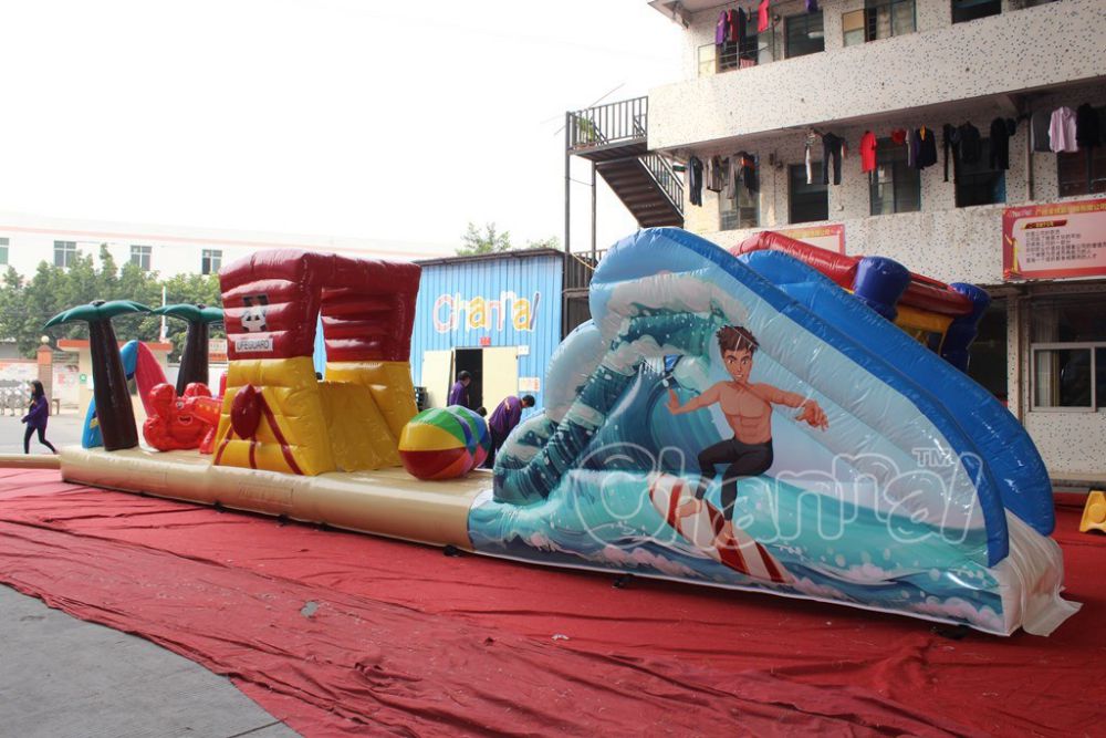 Beach Inflatable Obstacle Course - Channal Inflatables