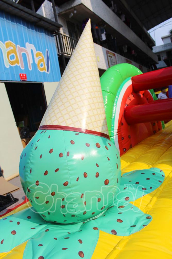 Ice Cream Parlor Inflatable Water Course - Channal Inflatables