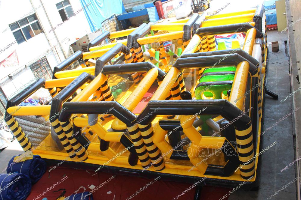 Square Inflatable Obstacle Course - Channal Inflatables