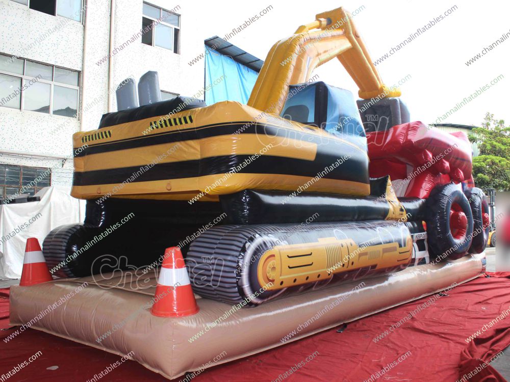 Construction Zone Inflatable Obstacle Course - Channal Inflatables