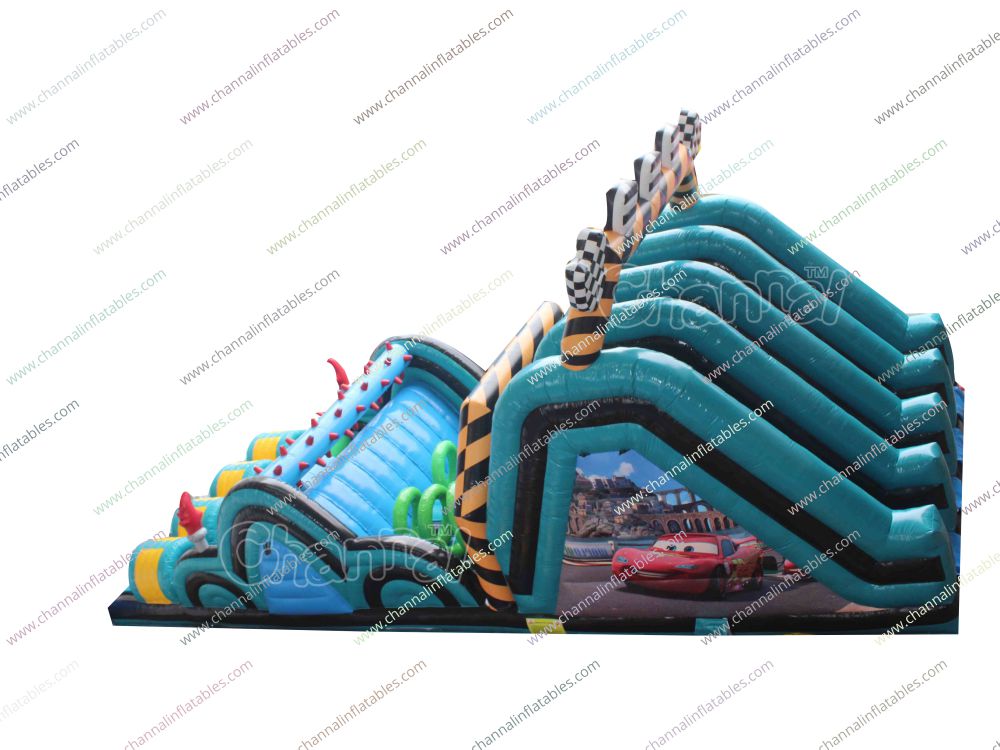 Cars Inflatable Obstacle Course - Channal Inflatables