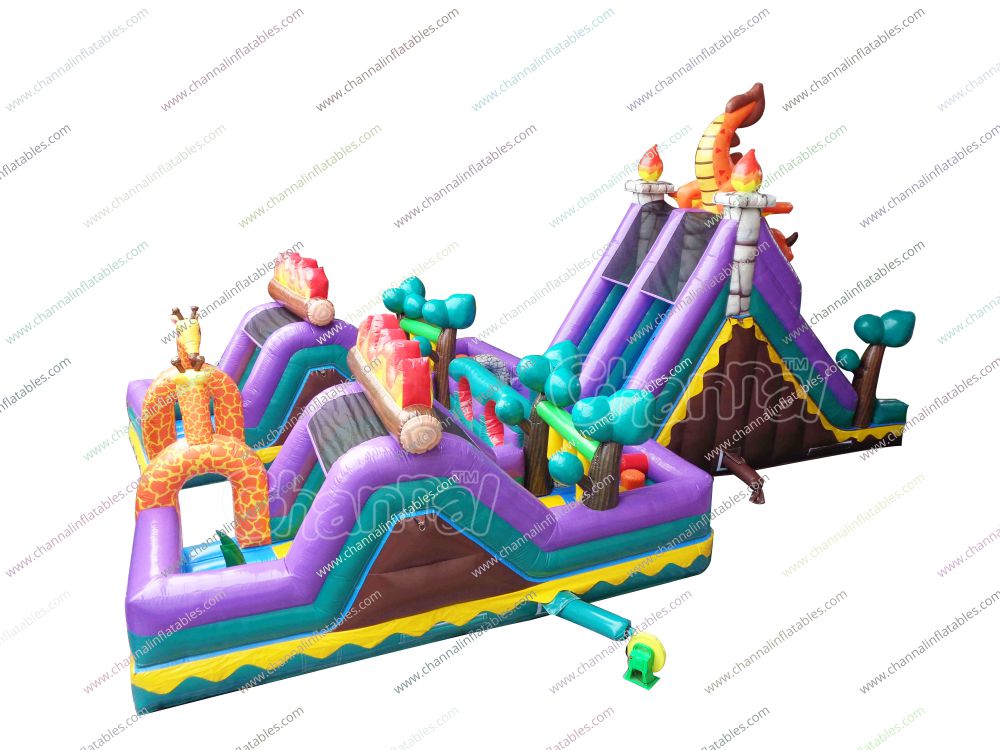 Dragon Forest Inflatable Obstacle Course - Channal Inflatables