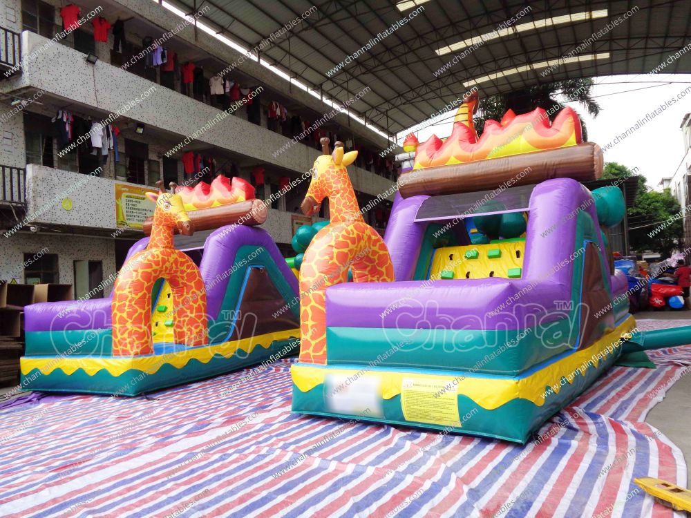 Dragon Forest Inflatable Obstacle Course - Channal Inflatables