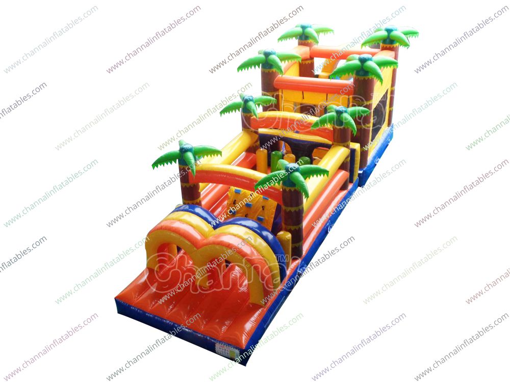 Palm Tree Obstacle Course - Channal Inflatables