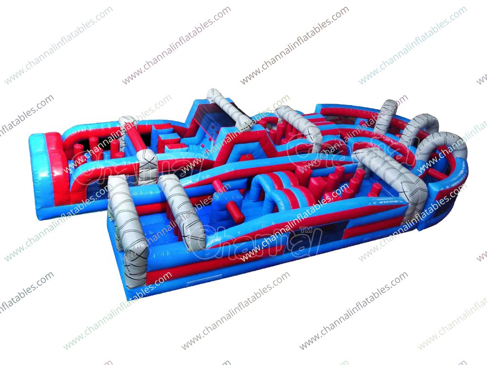 U Turn Inflatable Obstacle Course - Channal Inflatables
