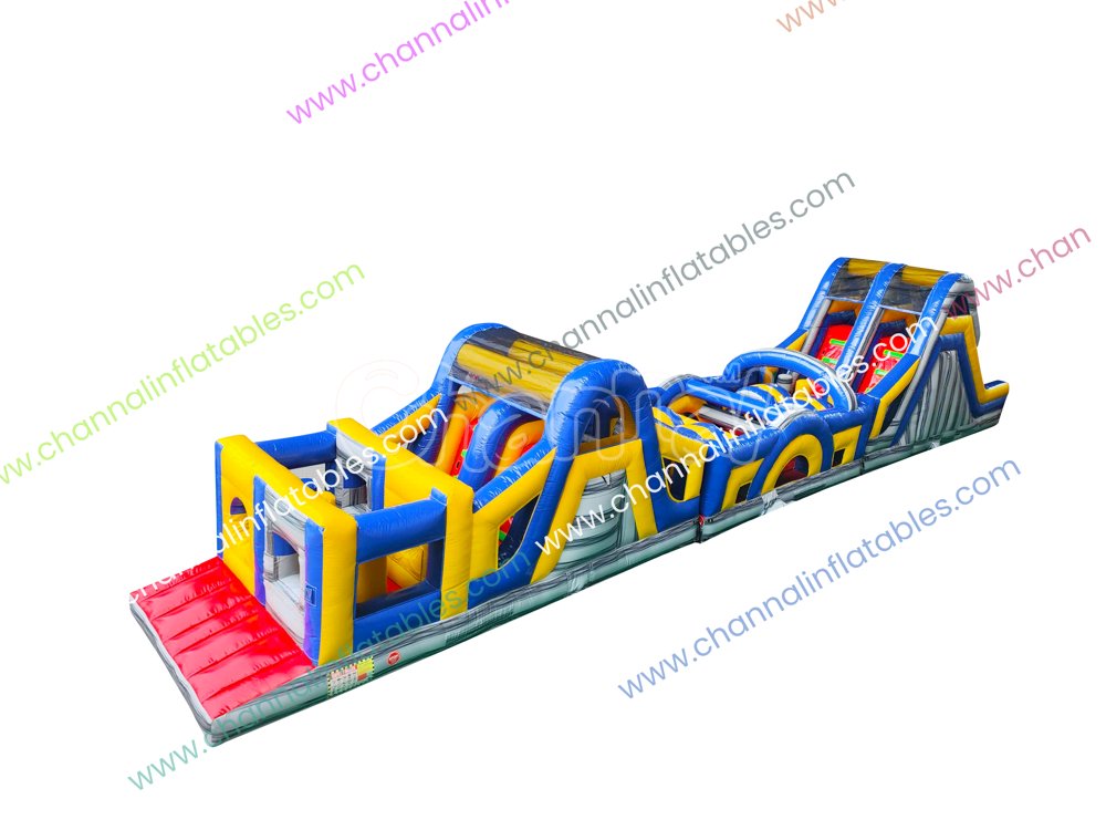 61 ft Challenge Course - Channal Inflatables