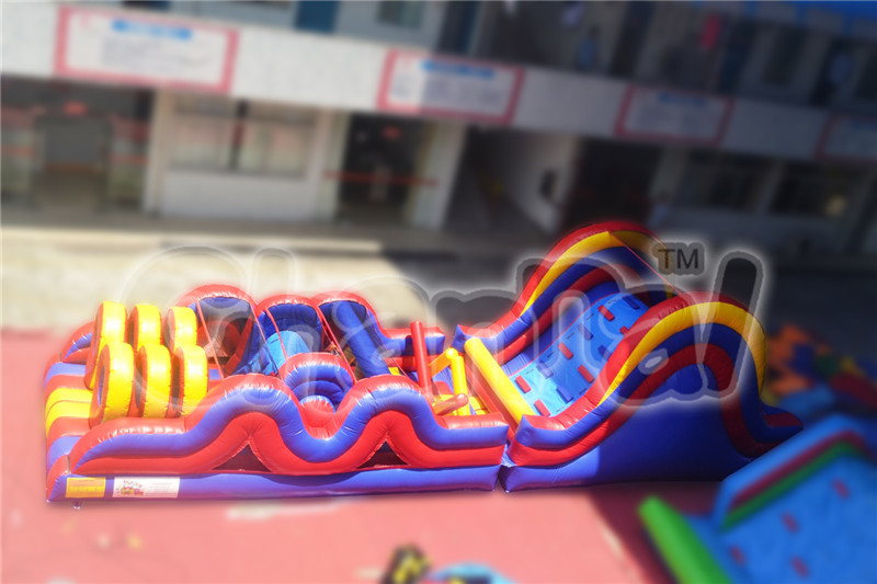 Wave Shape Inflatable Obstacle Course - Channal Inflatables