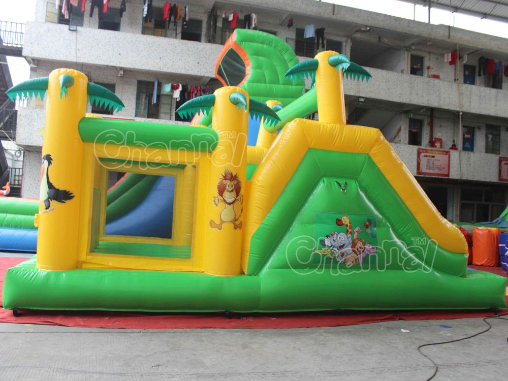 Tropical Mini Inflatable Obstacle Course - Channal Inflatables