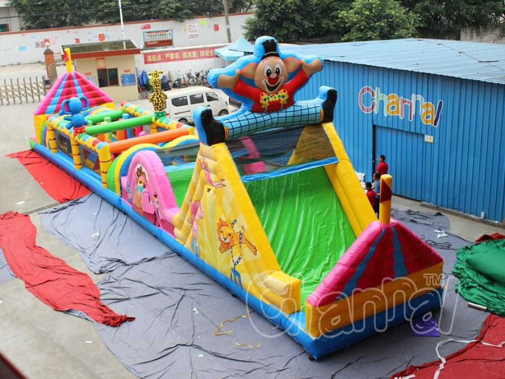 Circus Inflatable Obstacle Course - Channal Inflatables