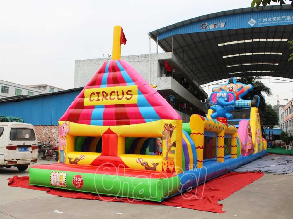 Circus Inflatable Obstacle Course - Channal Inflatables