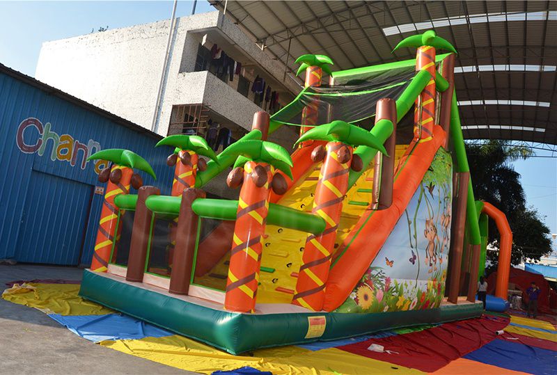 Inflatable Jump Off Jungle Course - Channal Inflatables