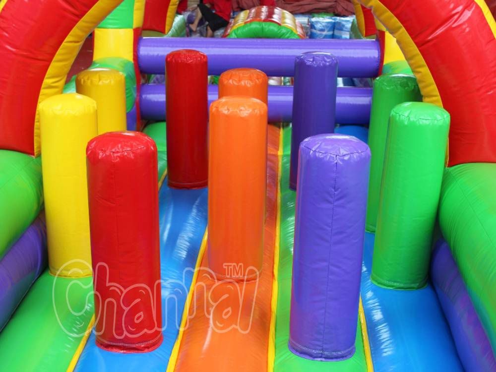 Train Inflatable Obstacle Course - Channal Inflatables