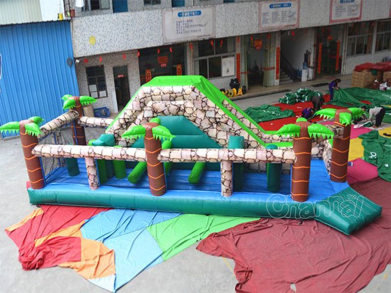 Forest Mountain Inflatable Obstacle Course - Channal Inflatables