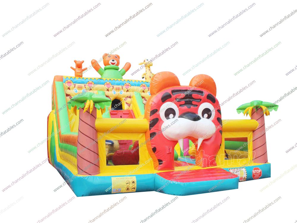 Tiger Inflatable Playground - Channal Inflatables
