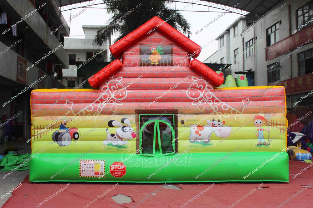 Farm House Inflatable Playground - Channal Inflatables