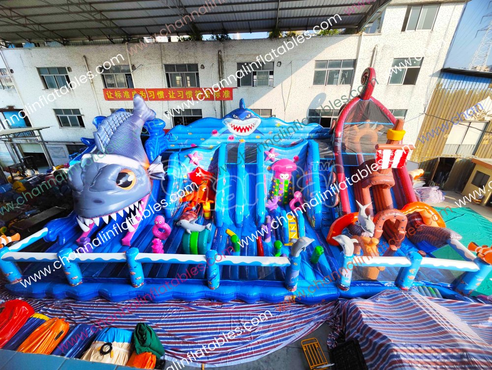 Large Ocean Inflatable Playground - Channal Inflatables