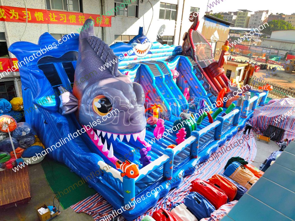 Large Ocean Inflatable Playground - Channal Inflatables