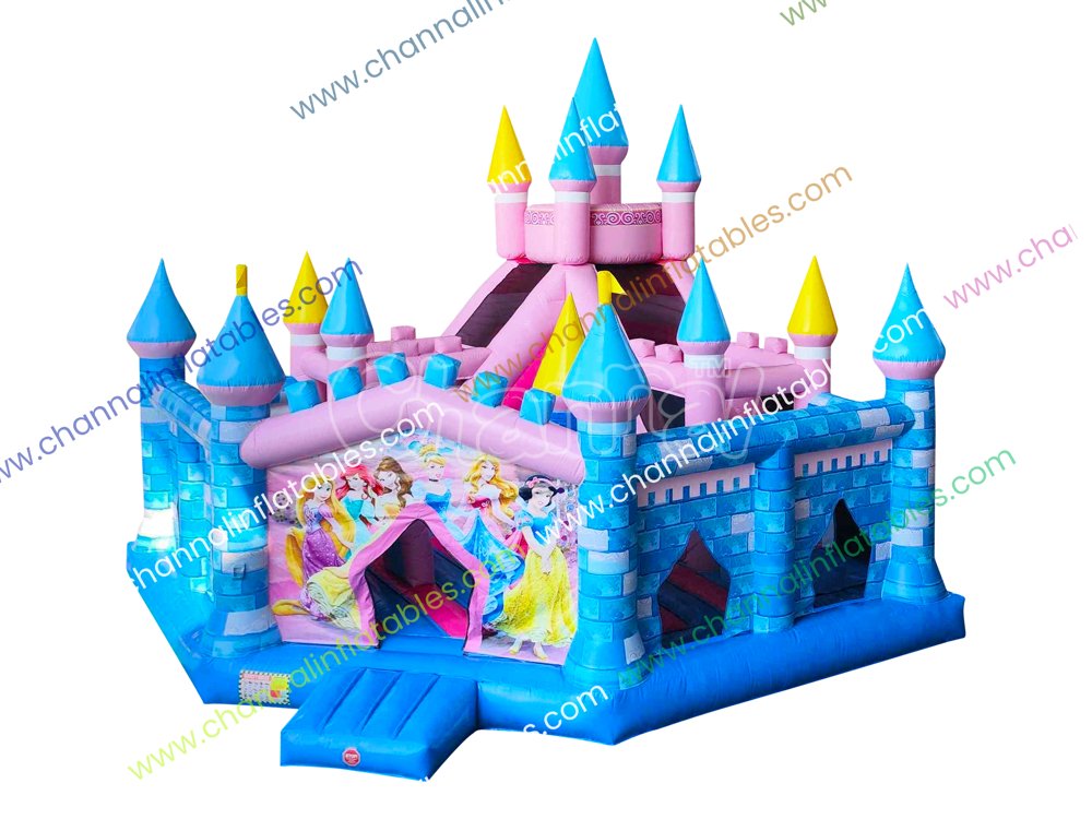 Princess Castle Inflatable Playground - Channal Inflatables