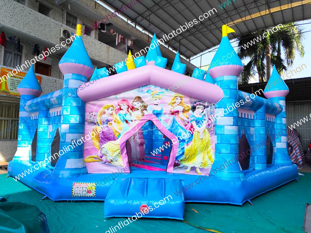 Princess Castle Inflatable Playground - Channal Inflatables