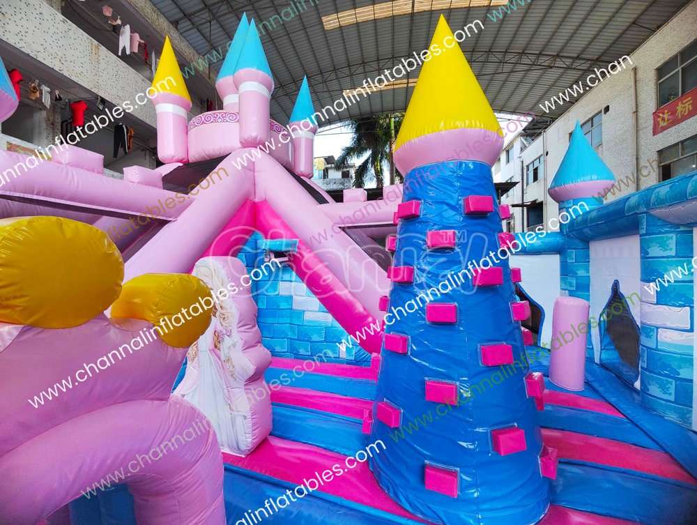 Princess Castle Inflatable Playground - Channal Inflatables