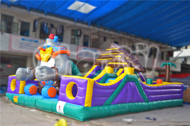 Inflatable Monster Battle Obstacle - Channal Inflatables