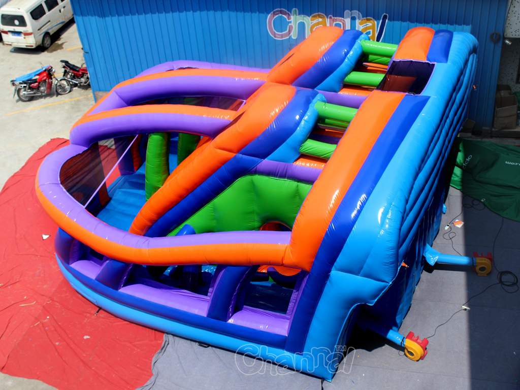 Inflatable Wacky Obstacle Course Playground - Channal Inflatables