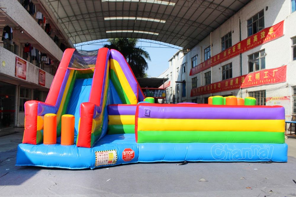 Inflatable Obstacle Game Playground - Channal Inflatables
