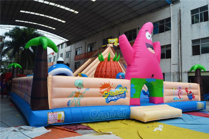 Spongebob Patrick Star Inflatable Fun City - Channal Inflatables