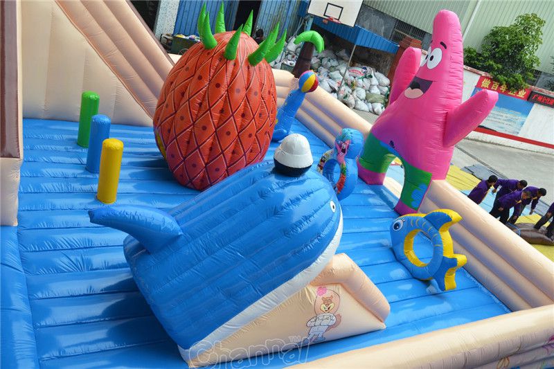 Spongebob Patrick Star Inflatable Fun City - Channal Inflatables