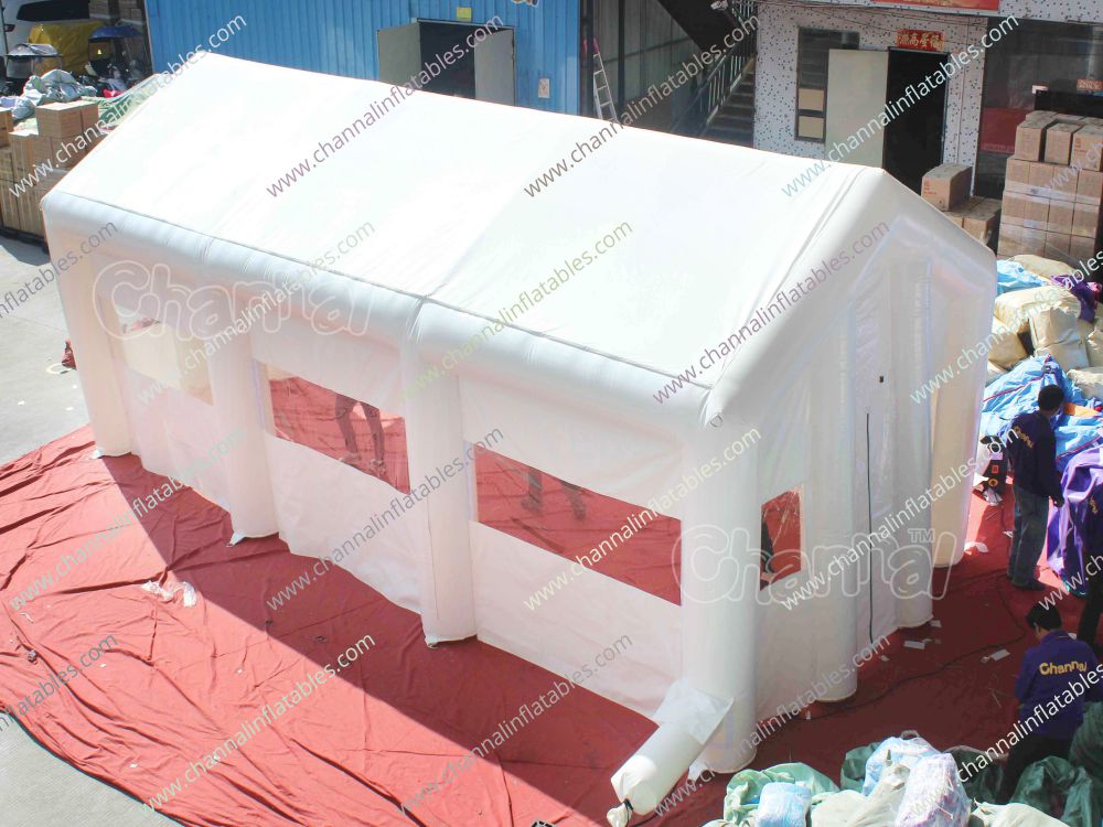 Large White Inflatable Tent - Channal Inflatables