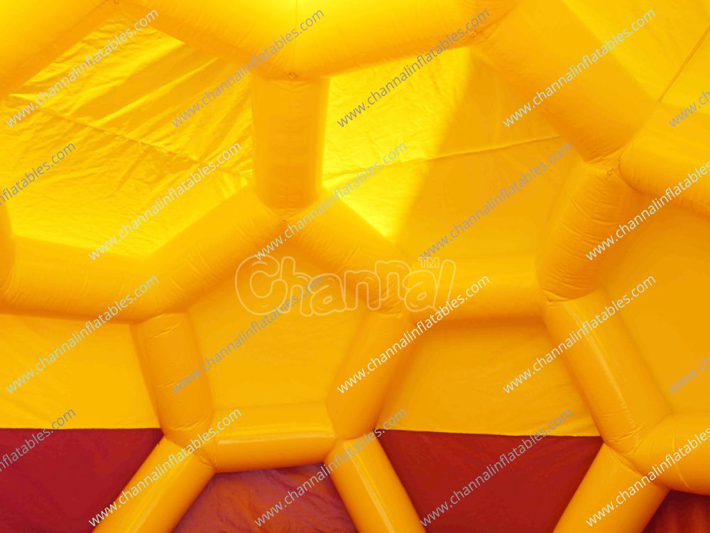 Yellow Inflatable Dome Tent - Channal Inflatables