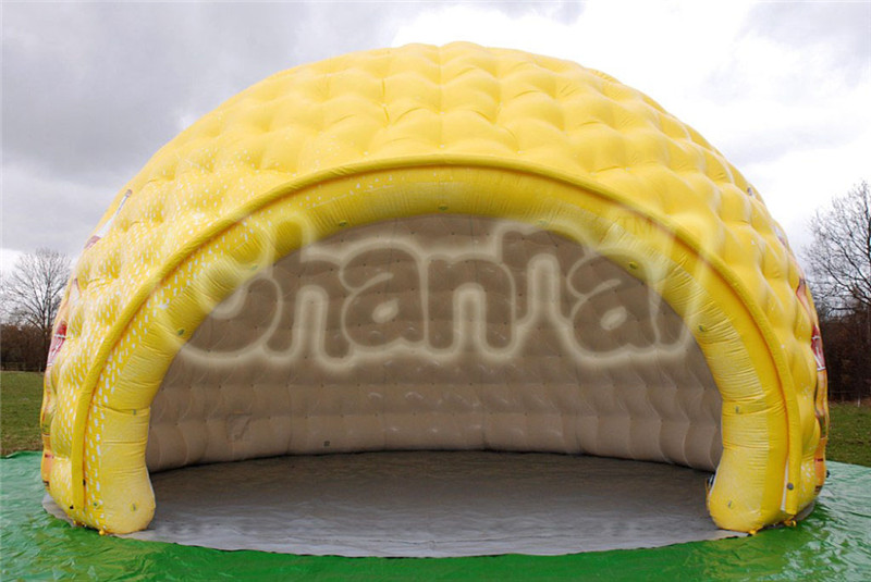 Yellow Dome Inflatable Lounge Tent - Channal Inflatables