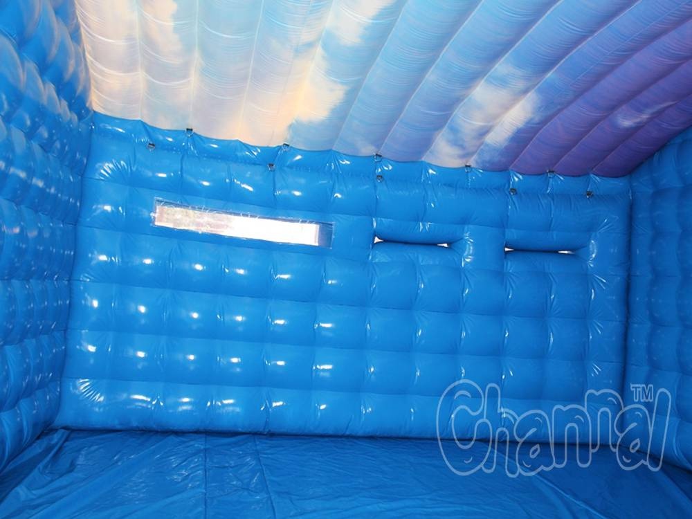 Blue White Inflatable Tent - Channal Inflatables