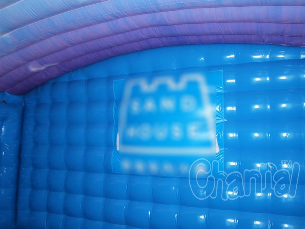 Blue White Inflatable Tent - Channal Inflatables