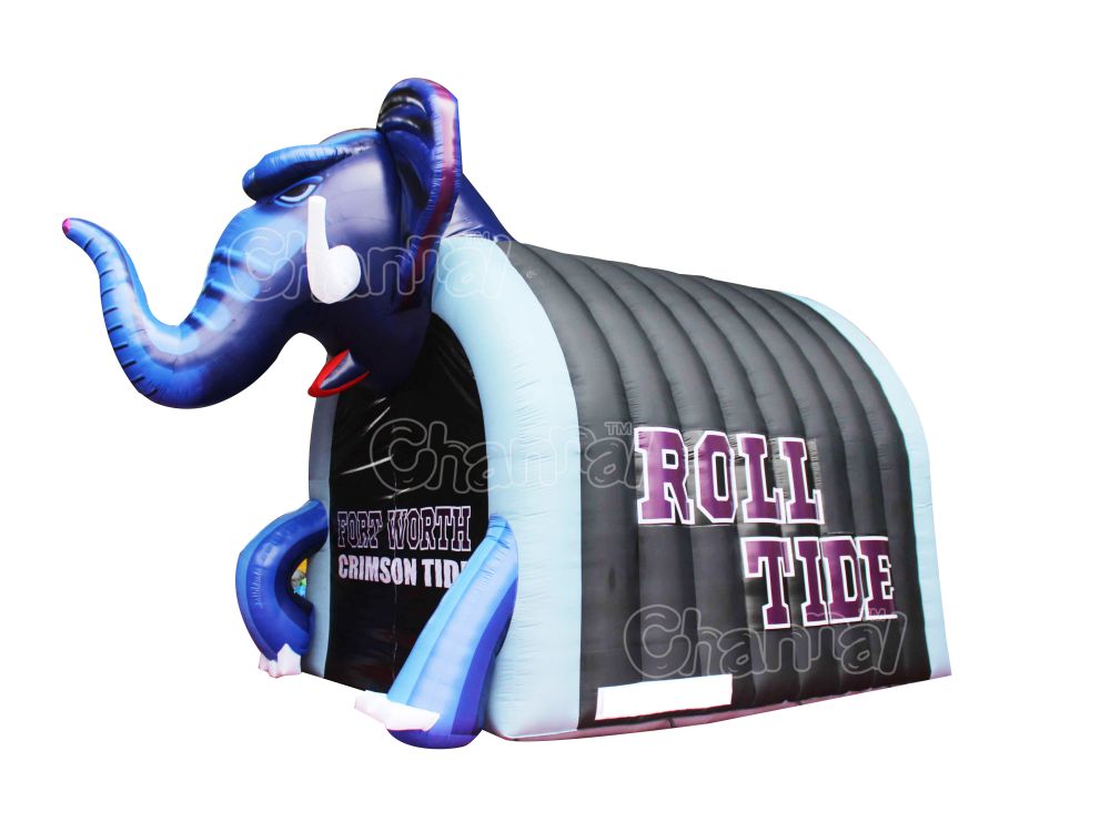 Elephant Mascot Tunnel - Channal Inflatables