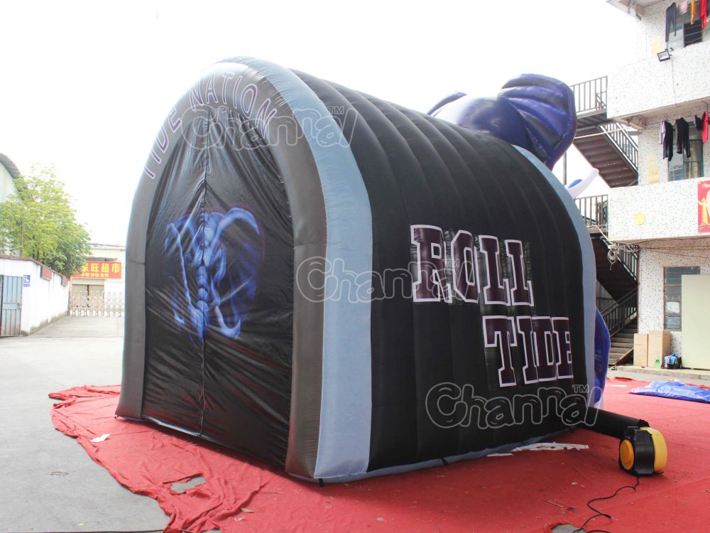 Elephant Mascot Tunnel - Channal Inflatables