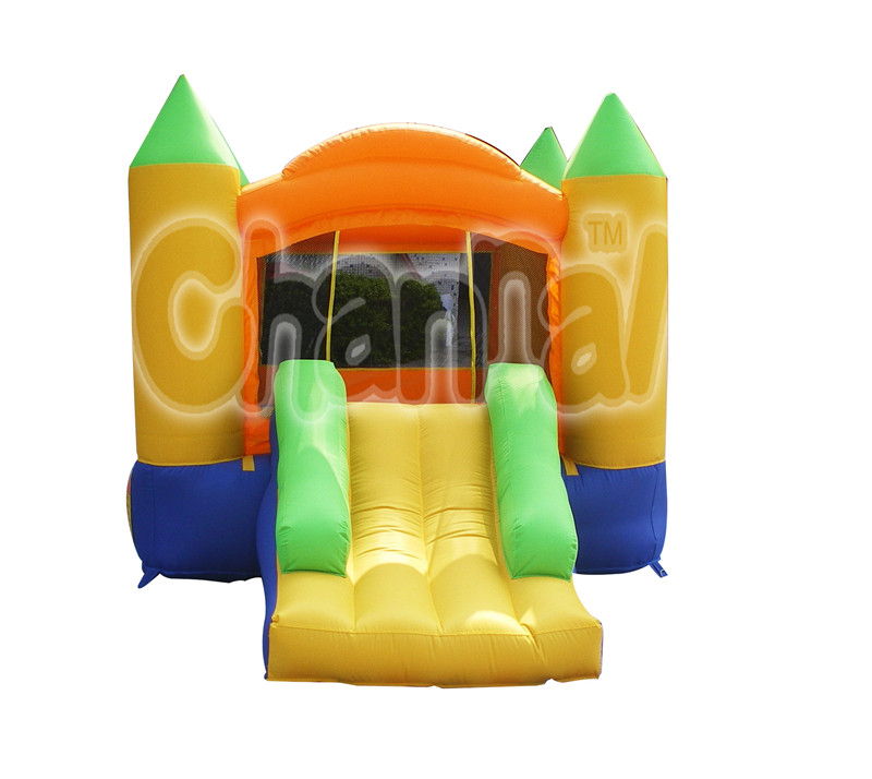 Inflatable Nylon Bouncer With Slide - Channal Inflatables