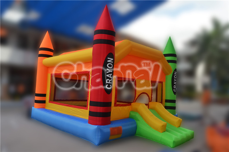Colorful Crayon Inflatable Nylon Bouncer - Channal Inflatables