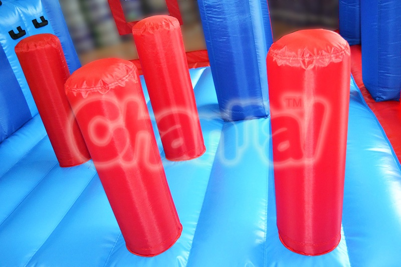 Yellow Blue Inflatable Nylon Combo - Channal Inflatables