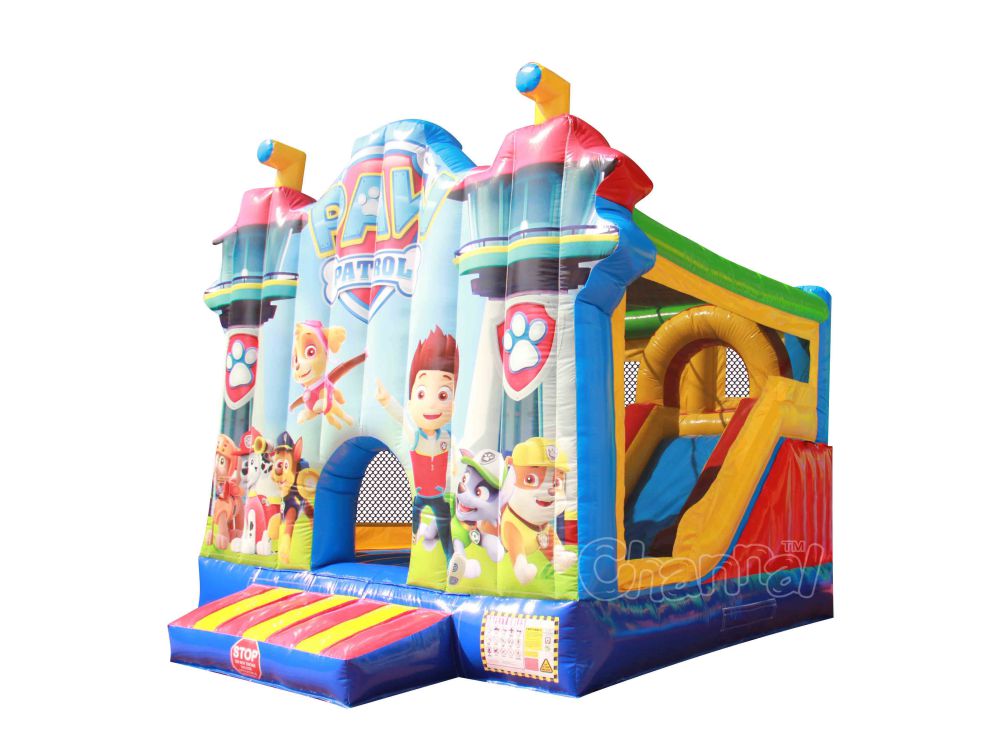 Inflatable Paw Patrol Jumper With Slide - Channal Inflatables