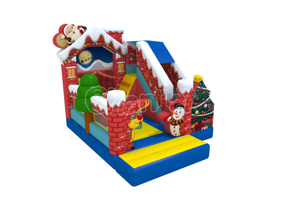 Christmas Eve Bounce House Slide - Channal Inflatables