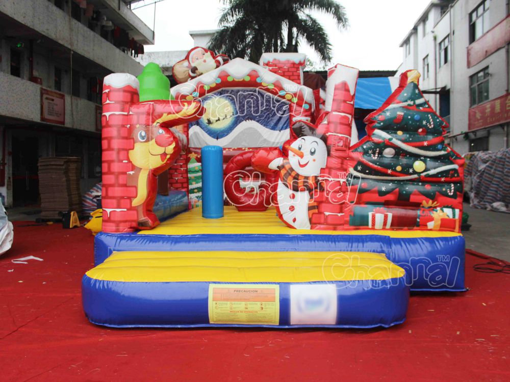 Christmas Eve Bounce House Slide - Channal Inflatables