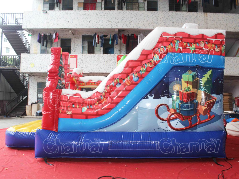 Christmas Eve Bounce House Slide - Channal Inflatables
