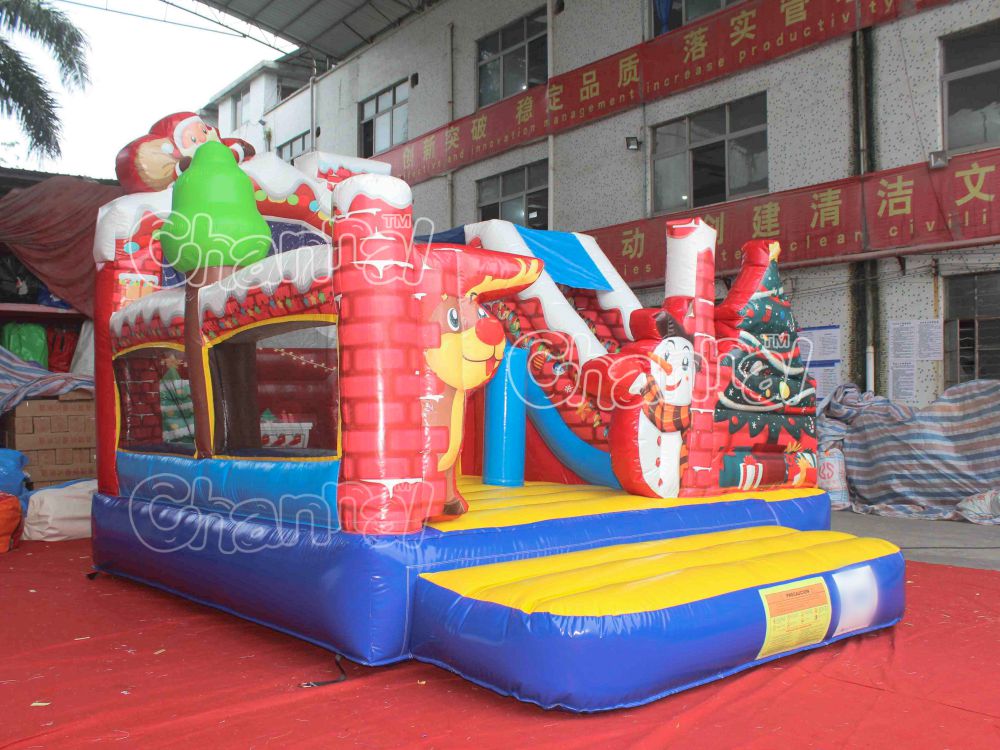 Christmas Eve Bounce House Slide - Channal Inflatables