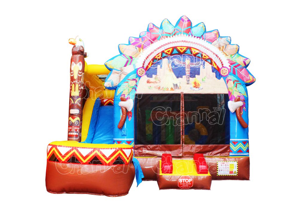 Native American Inflatable Combo - Channal Inflatables
