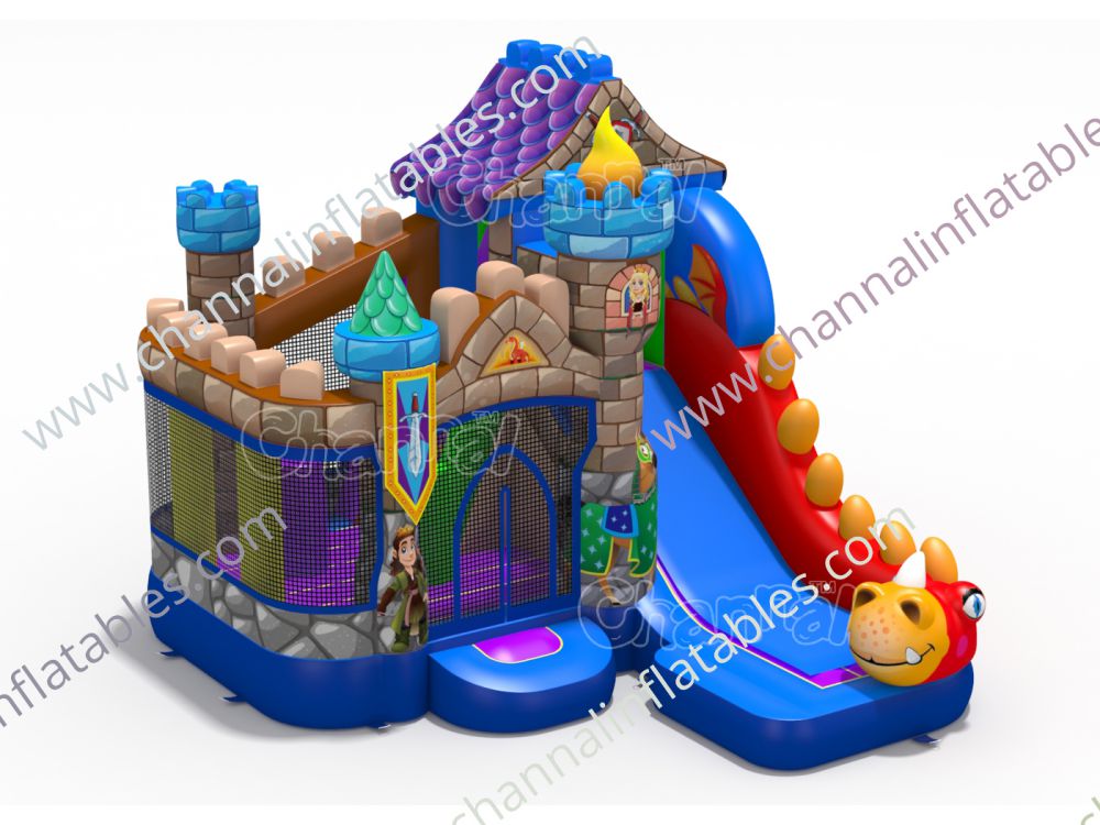 Dragon Castle Inflatable Combo - Channal Inflatables