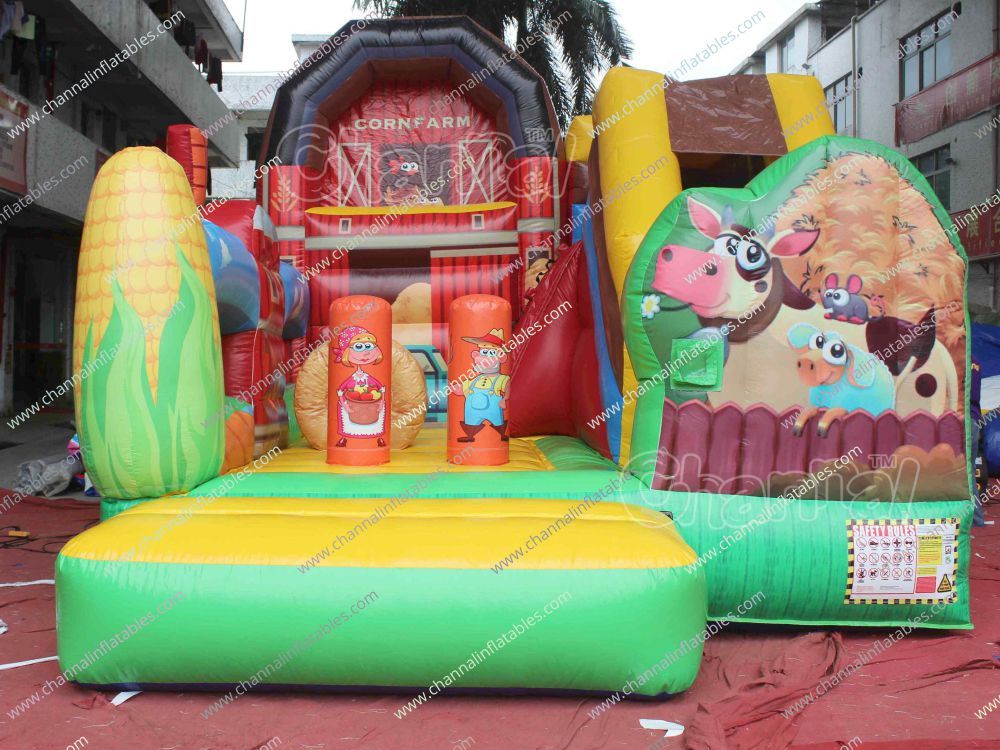 Corn Farm Inflatable Combo - Channal Inflatables